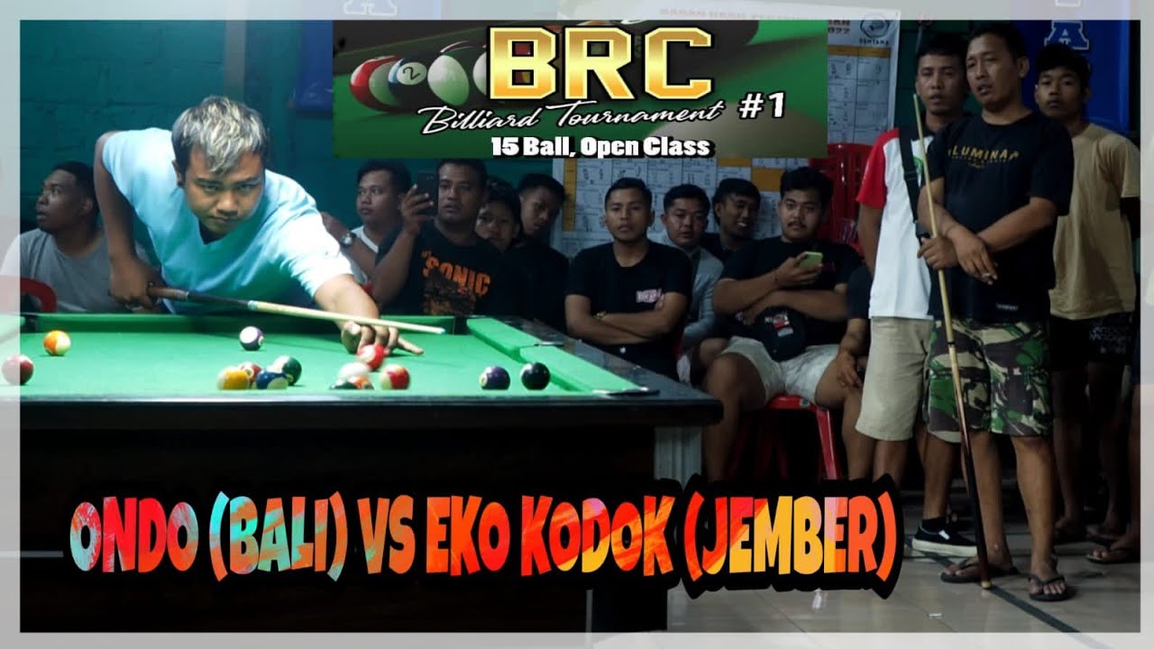Saling kunci Ondo (BALI) vs Eko Kodok (JEMBER) || BRC Billiard Open ...