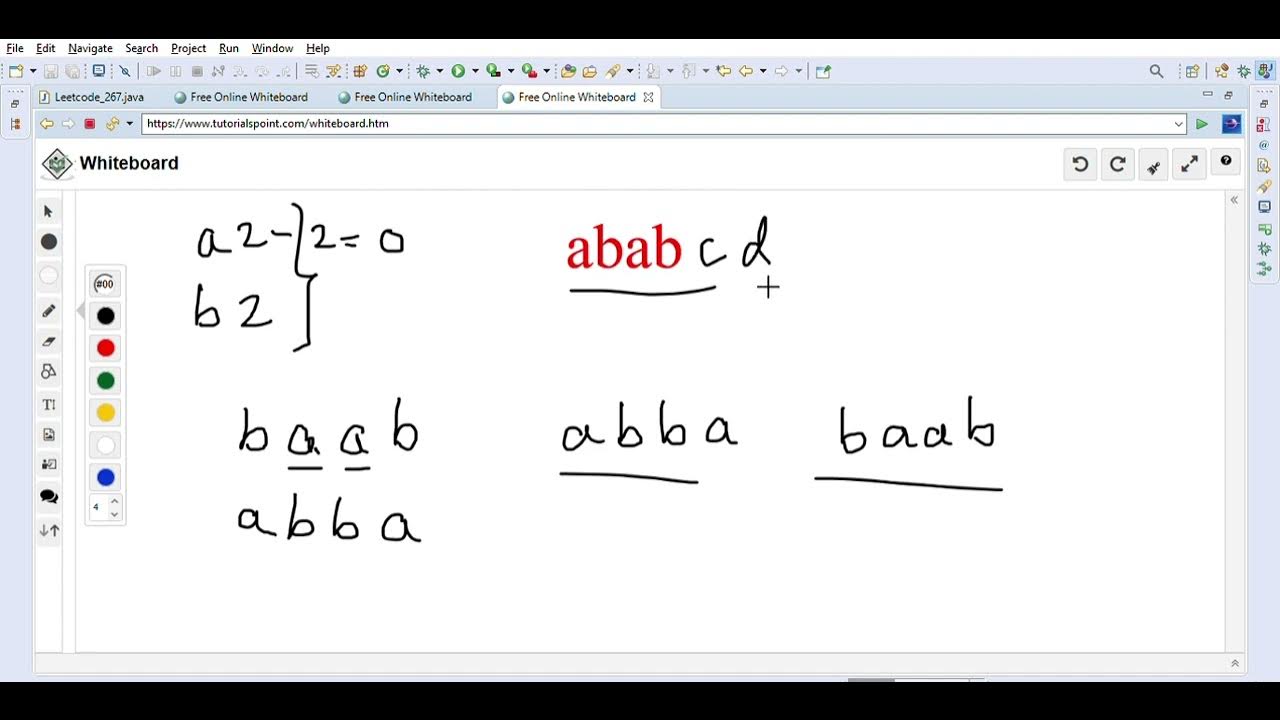 Leetcode 267 Palindrome Permutation Ii Youtube