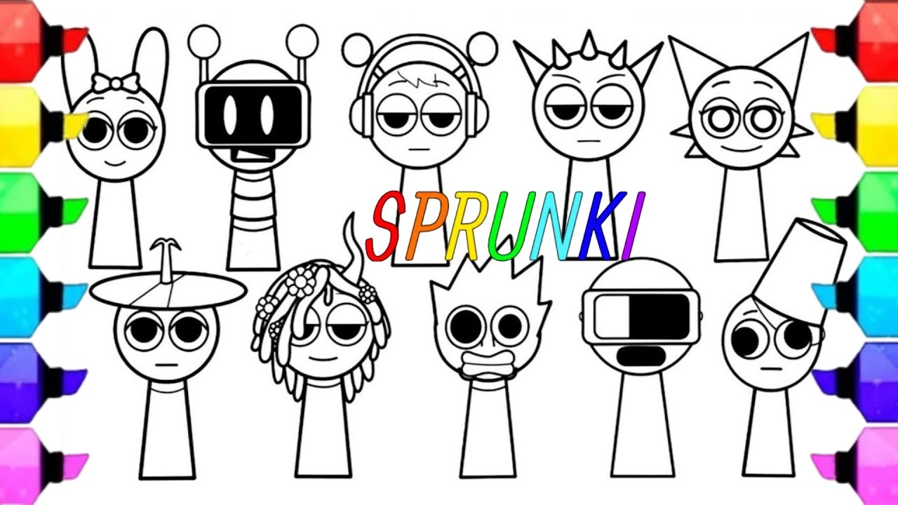 Incredibox Sprunki - Coloring Pages New Horror Sprunki / Phase 2 Horror ...
