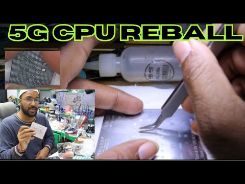 "New CPU reballing technique for novice students." l Learn New Skill ll ...