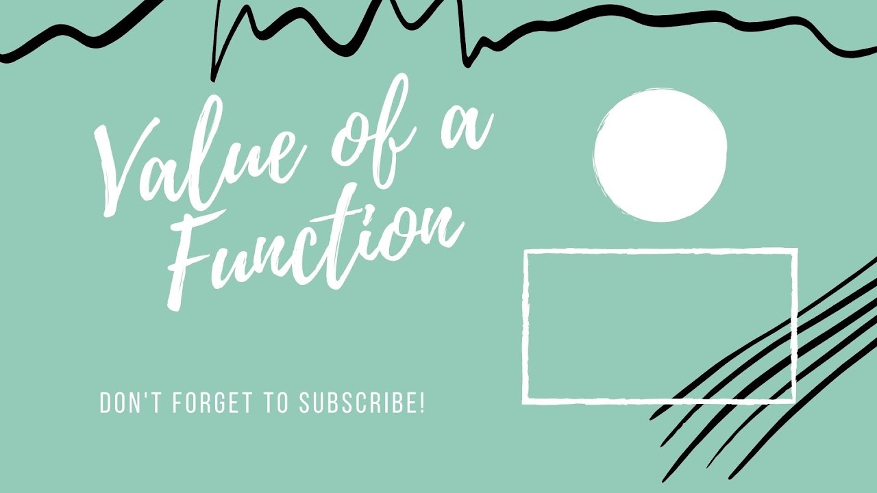 Examples on value of function(part 3)/For first year diploma students ...