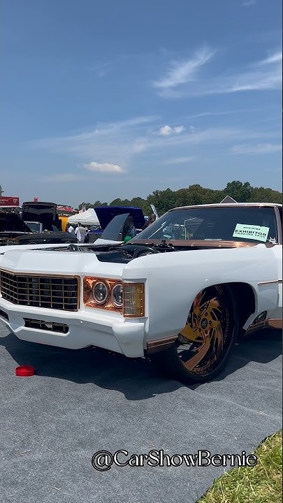 Donk White ‘71 Impala On Amani Forged Wheels From The 2023 Rick Ross Car Show Donk Youtube