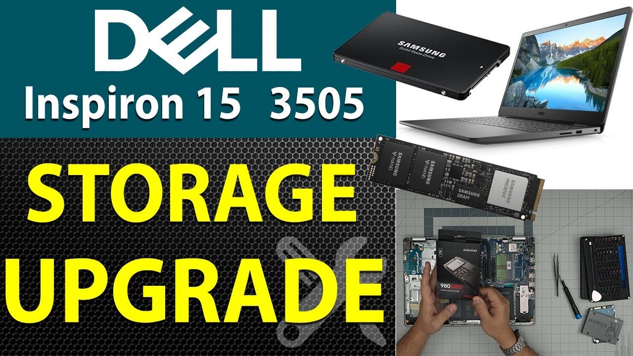 How to Upgrade Storage on Dell Inspiron 15 3505 Laptop | SSD ...
