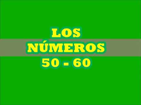 Learn how to count from 50 to 60 in Spanish.*50 t/m 60 in het Spaans ...