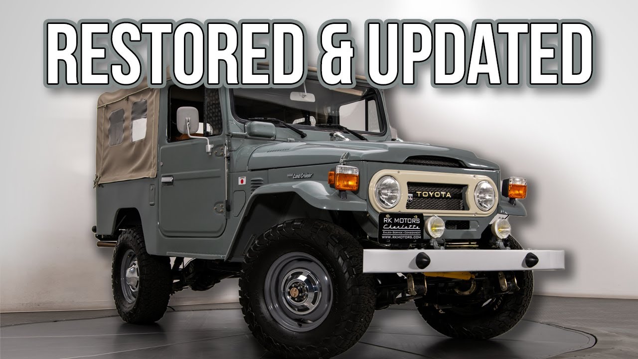 Restored & Updated 1976 Toyota FJ43 Land Cruiser 2F 6-cylinder 5-speed ...