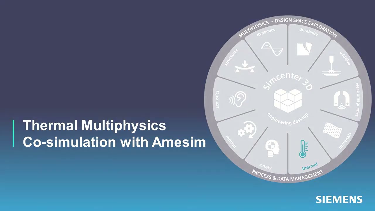 Simcenter 3D 220 Thermal Multiphysics - Amesim Cosimution - YouTube
