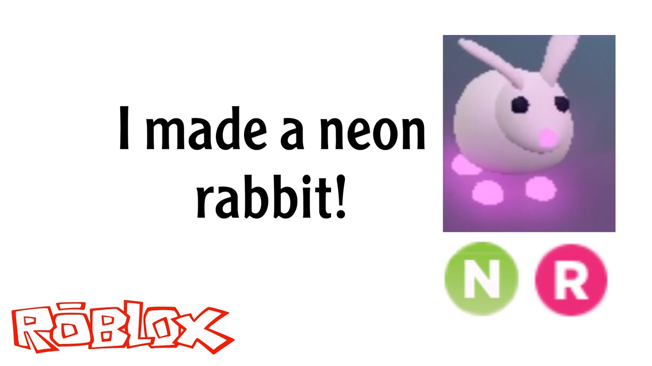 Making a NEON RIDE Rabbit in Adopt Me! - YouTube