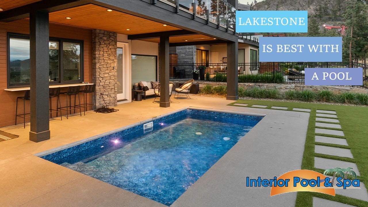 Interior Pool and Spa - 10' x 20' Latham Deep Blue Fusion Vinyl Liner ...