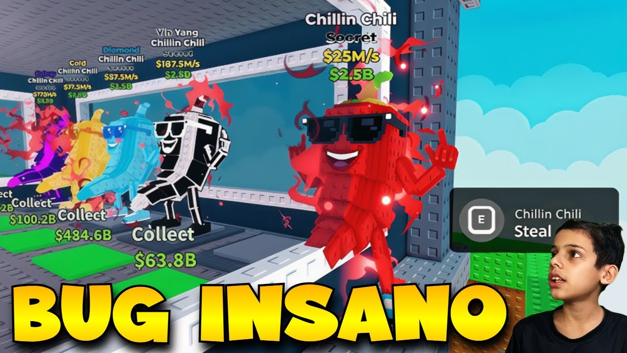FIZ O BUG QUE VAI QUEBRAR O ROUBE UM BRAINROT - ROBLOX - YouTube