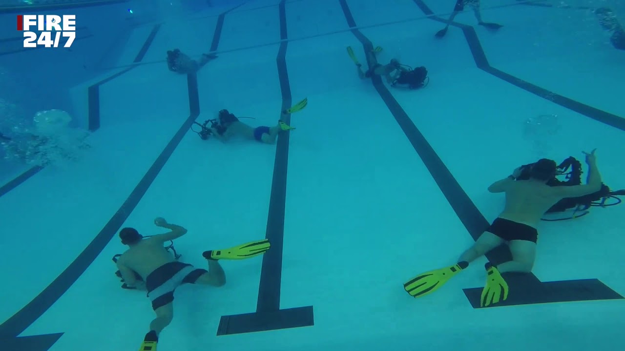 DUTCH FIREFIGHTERS - SWIMMING POOL TRAINING FOR DIVERS FROM THE FIRE ...