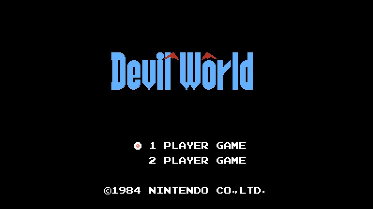 1984年10月5日【デビルワールド】/Devil World NES Games - YouTube