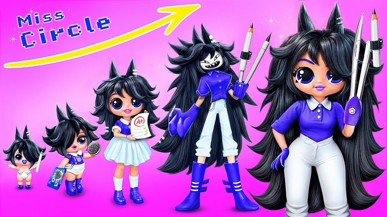 Miss Circle sta Crescendo / 32 Lavoretti Fai-da-te per le LOL OMG - YouTube