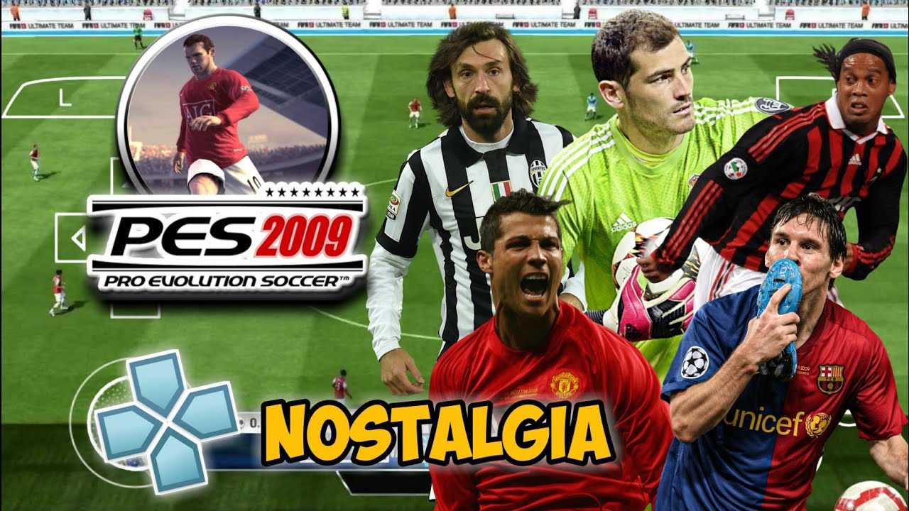 PES 2009 PRO EVOLUTION SOCCER PPSSPP NOSTALGIA - YouTube