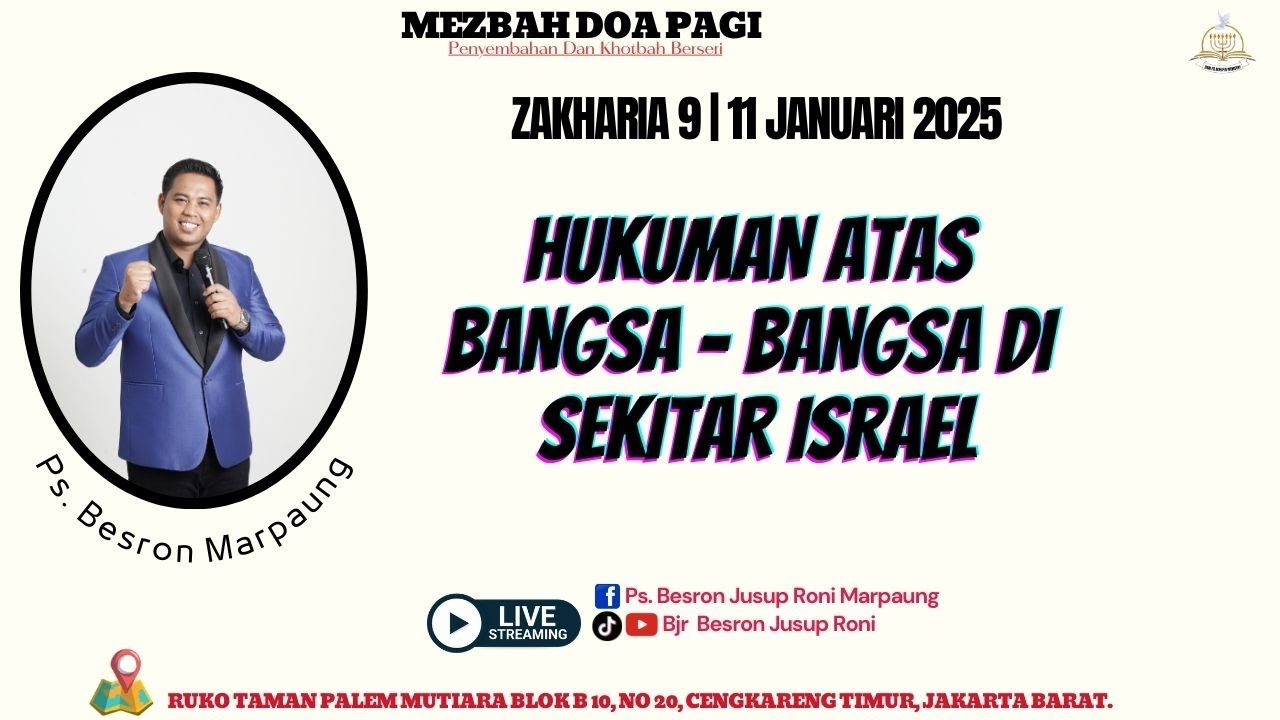 Zakharia 9 | Mezbah Doa Pagi (Penyembahan & Khotbah Berseri) - YouTube