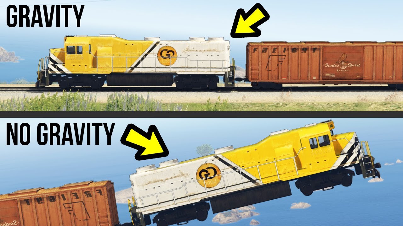 WHAT HAPPENS TO THE TRAIN IN 0 GRAVITY? (GTA 5) - YouTube