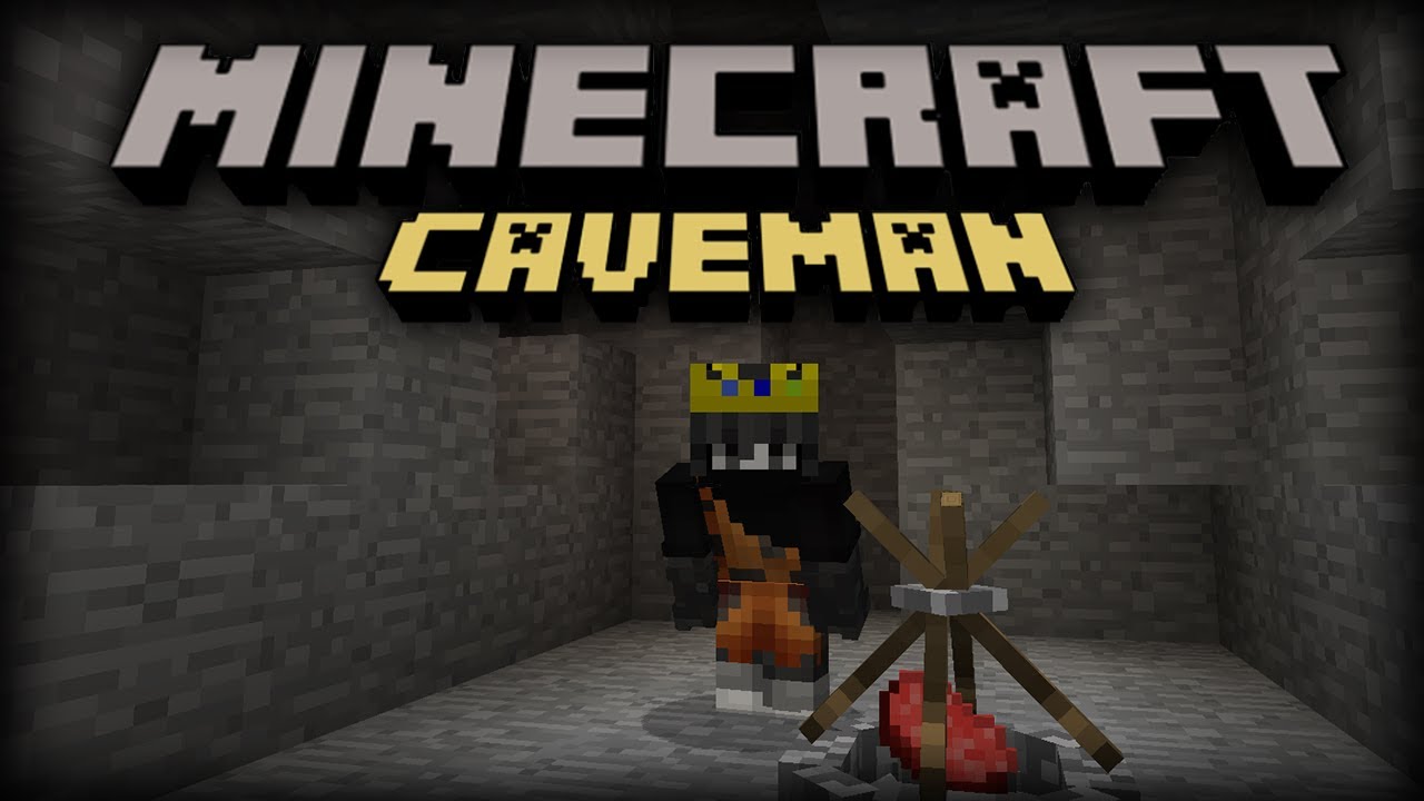 Minecraft BUT We are Cavemen - YouTube