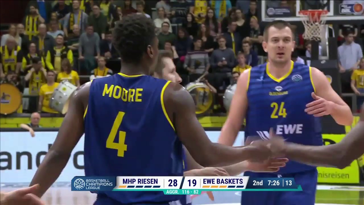 BCL Achtelfinale Rückspiel: Highlights Armani Moore - YouTube