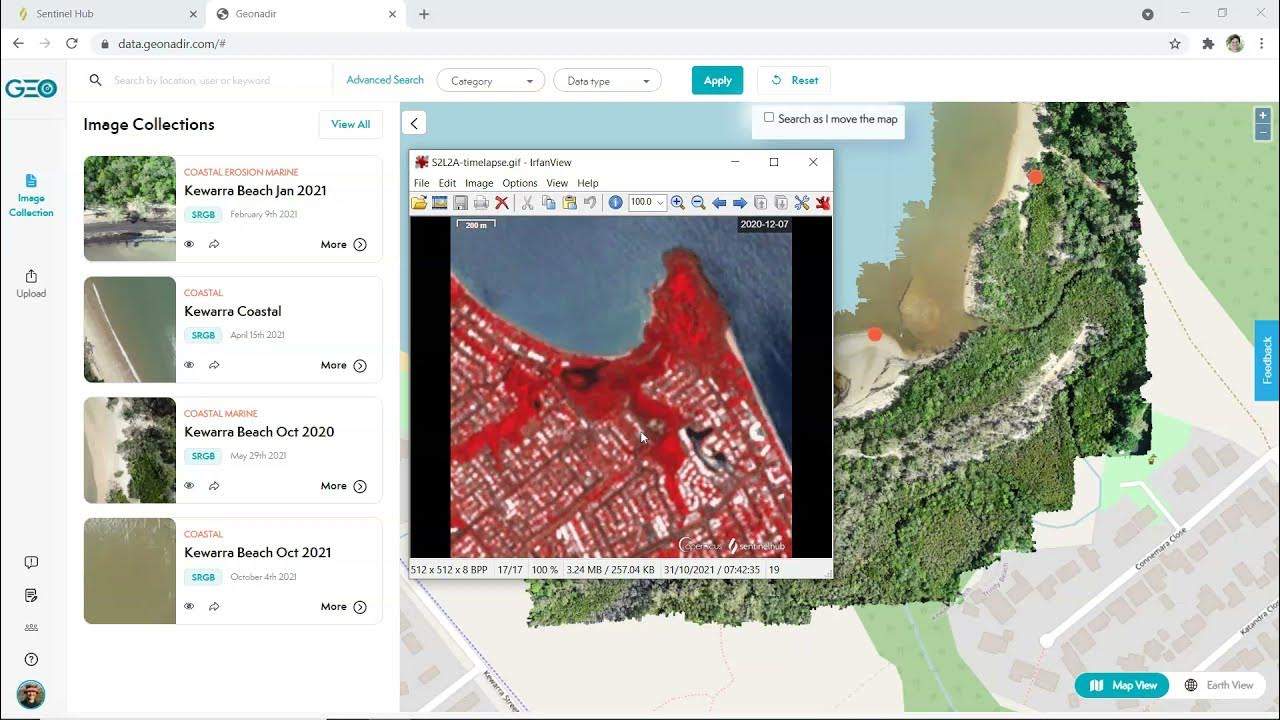 Creating time series animations with Sentinel data - YouTube