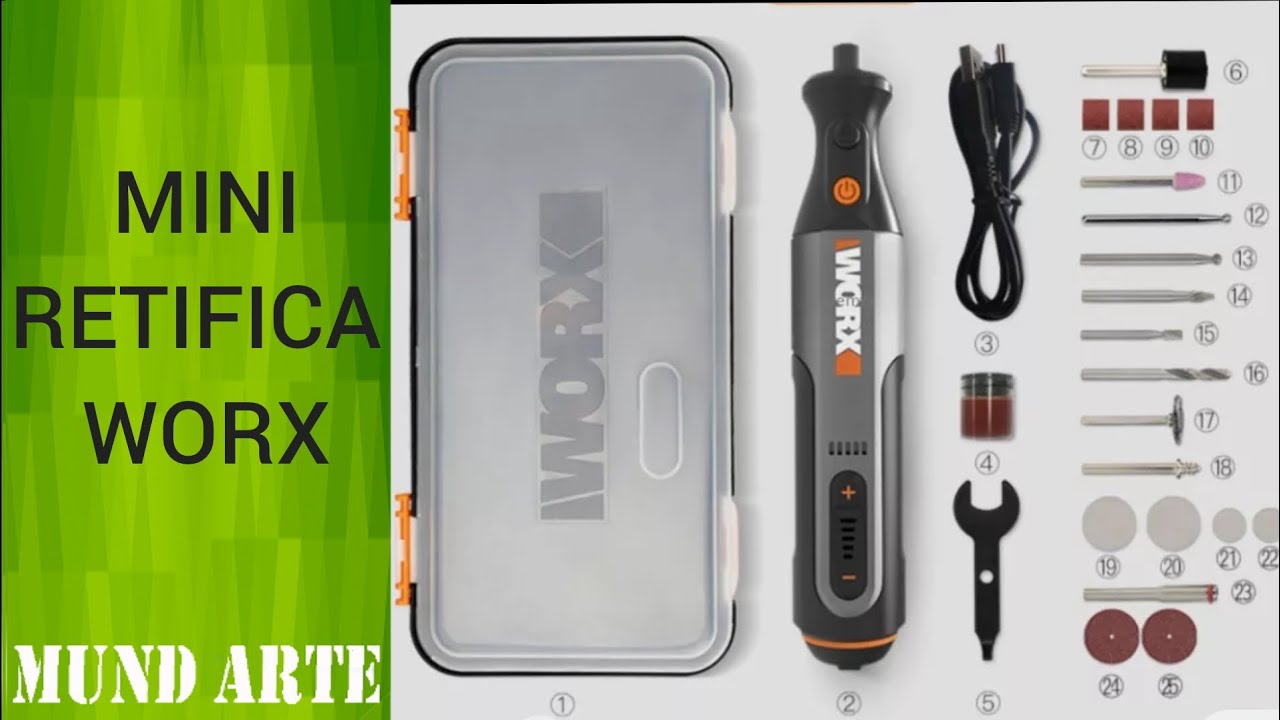 Mini retifica worx top de mais - YouTube