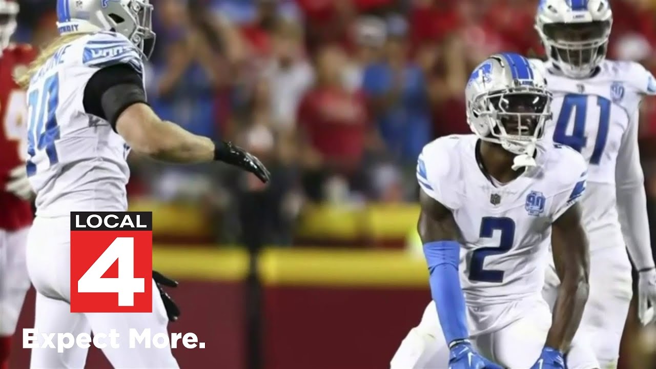 Blue ski masks selling out ahead of Detroit Lions home opener - YouTube