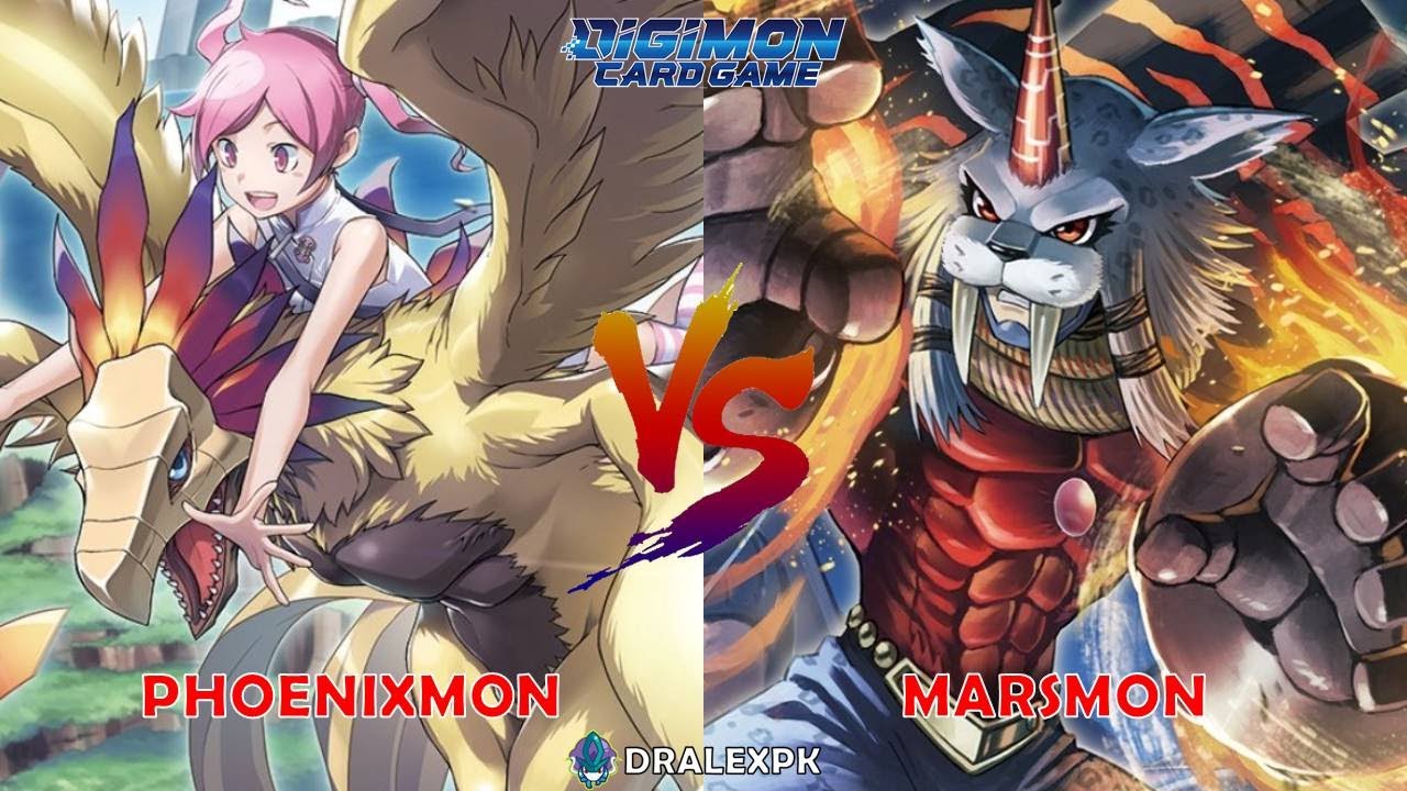 Digimon TCG | Phoenixmon E-06 | vs Marsmon (BT15) - YouTube
