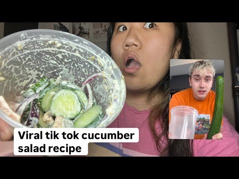 Viral tik tok cucumber salad - YouTube
