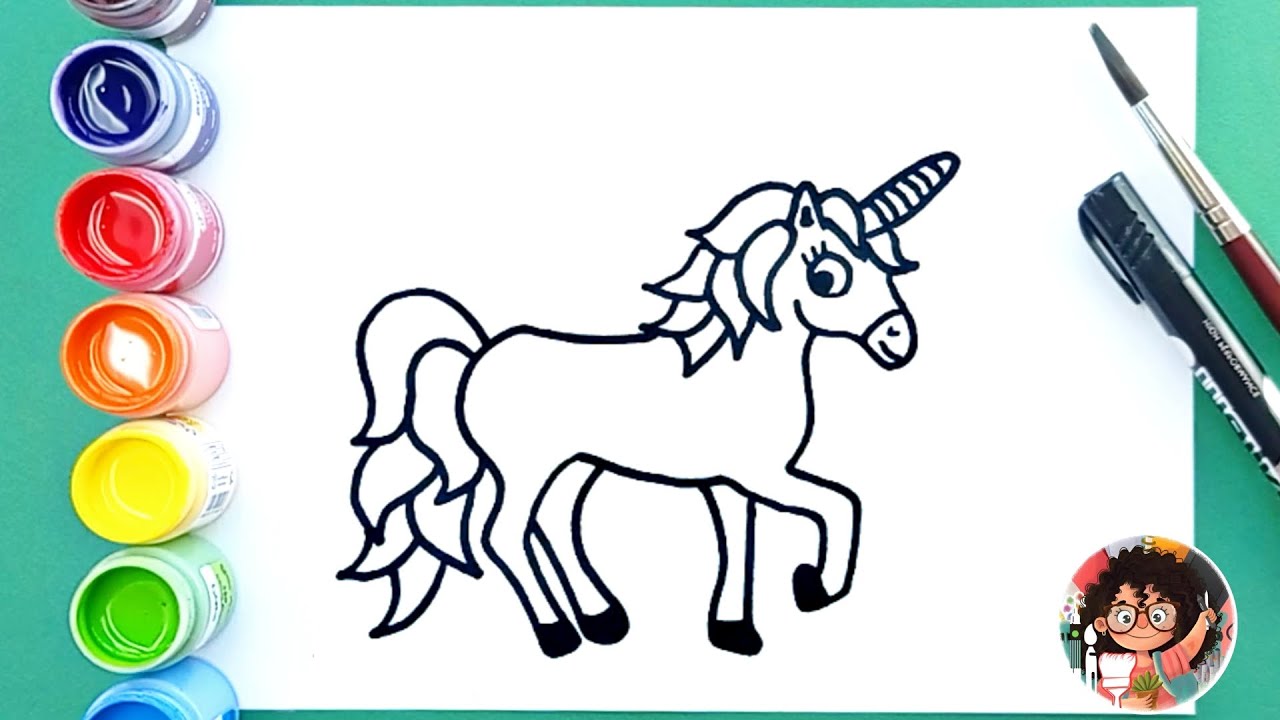 Unicorn drawing | painting for kids and Toddler | drawing tips #318 ...