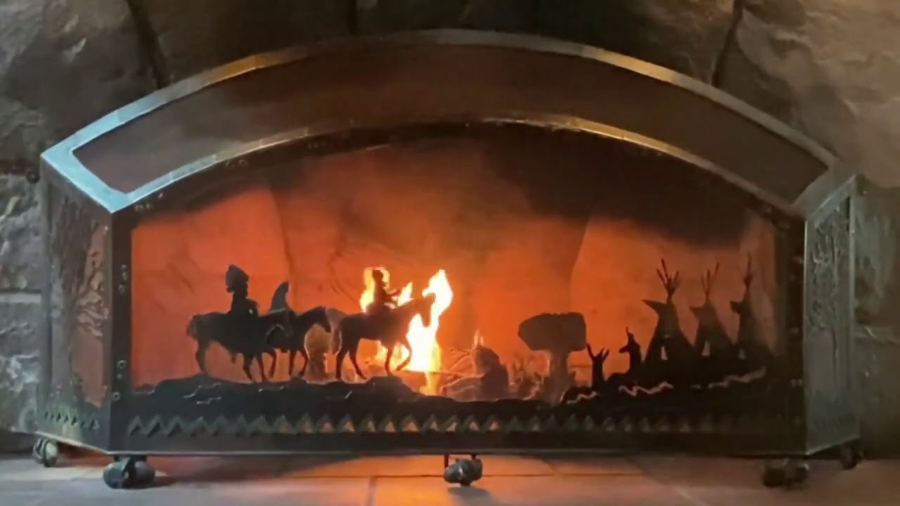 Fireplace 3 Hours Full HD from Disney Wilderness Lodge - YouTube
