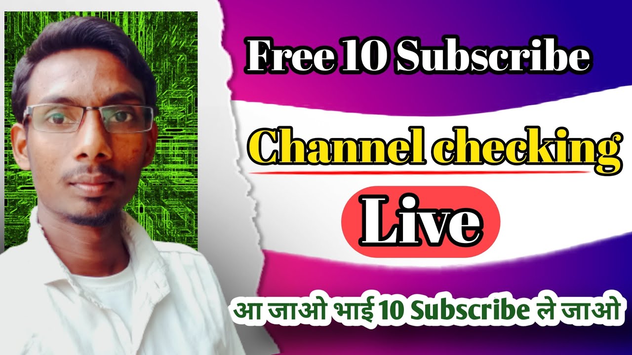 Free 😱 promotion (😍) Live Channel Checking @Tech - YouTube