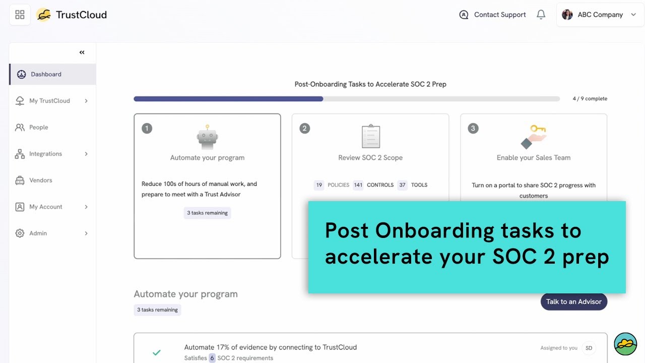 Post onboarding tasks to accelerate your SOC 2 prep - TrustOps - YouTube