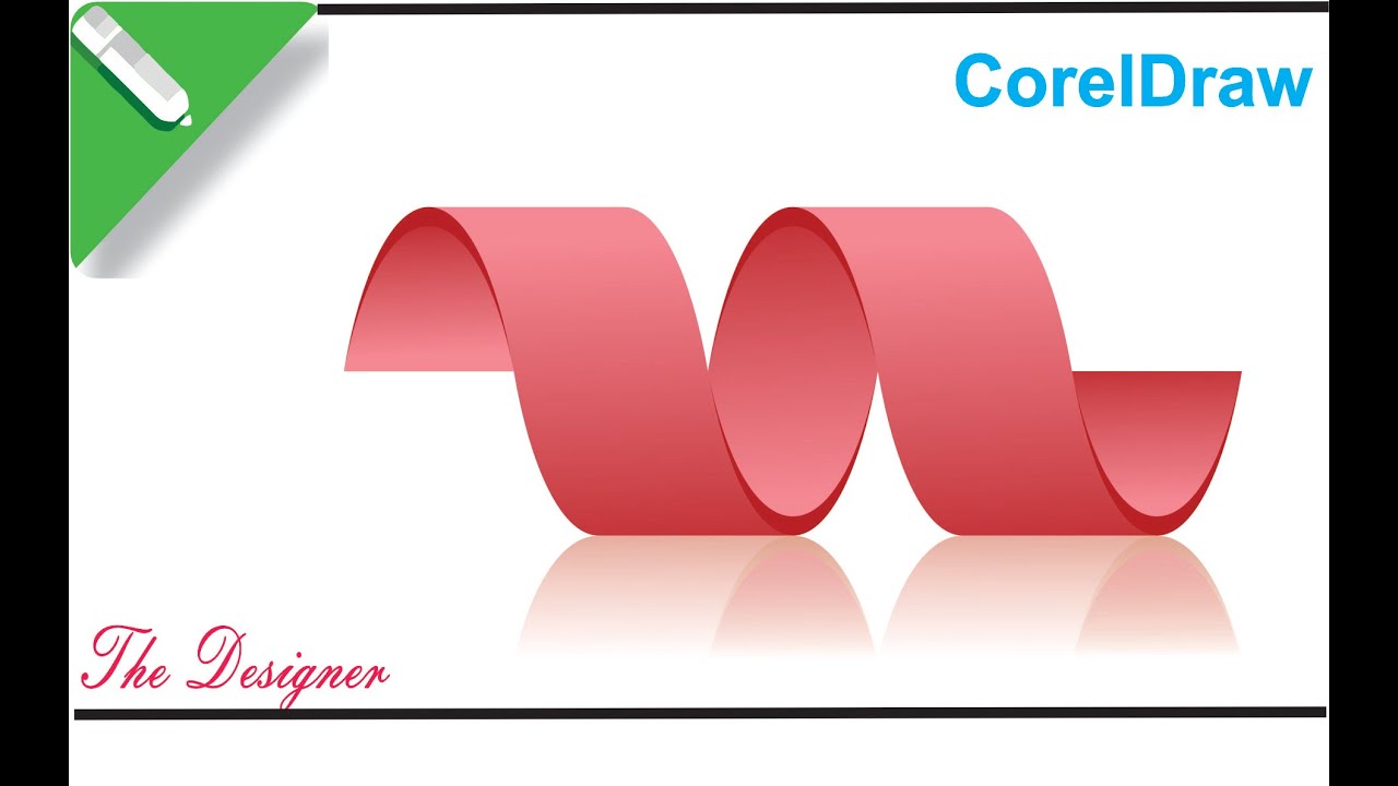 How To Make Ribbon Design in CorelDraw | Corel Draw Tutorial Hindi ...
