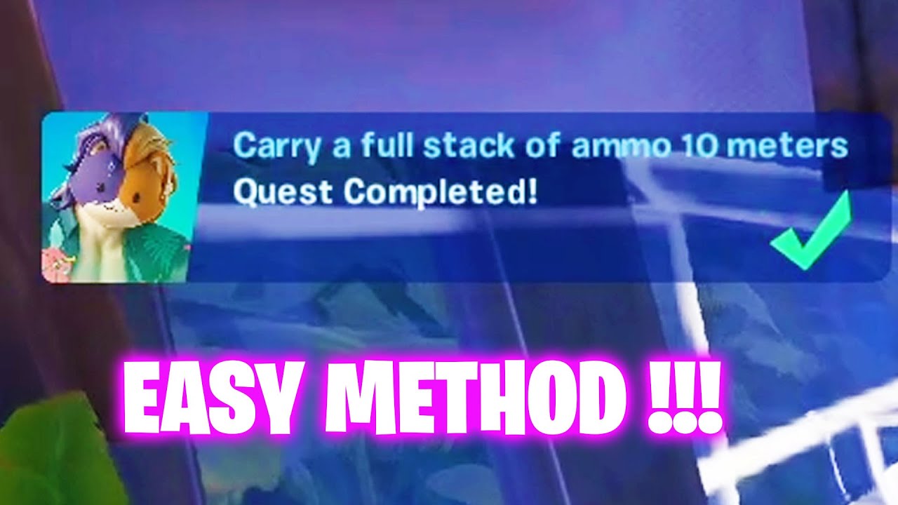 Carry a full stack of ammo 10 meters Fortnite - YouTube