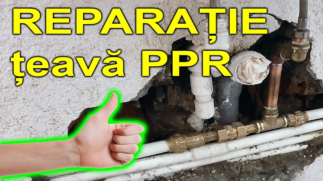 Reparatie instalatie sanitara cu teava din polipropilena PPR v.4 - YouTube