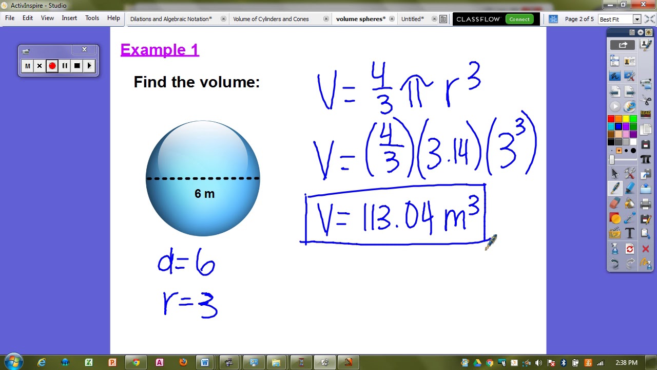 Volume Of Spheres YouTube volume-of-spheres-youtube