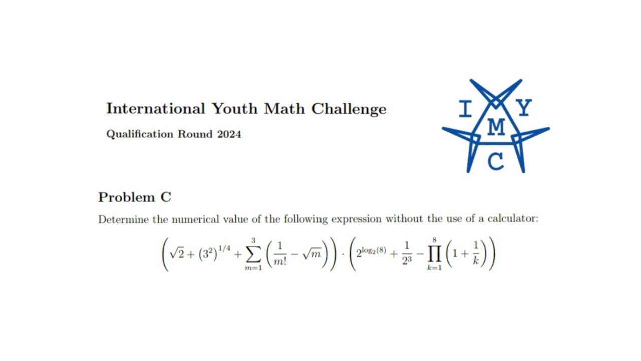 International Youth Math Challenge 2024 | Qualification Round | Problem ...