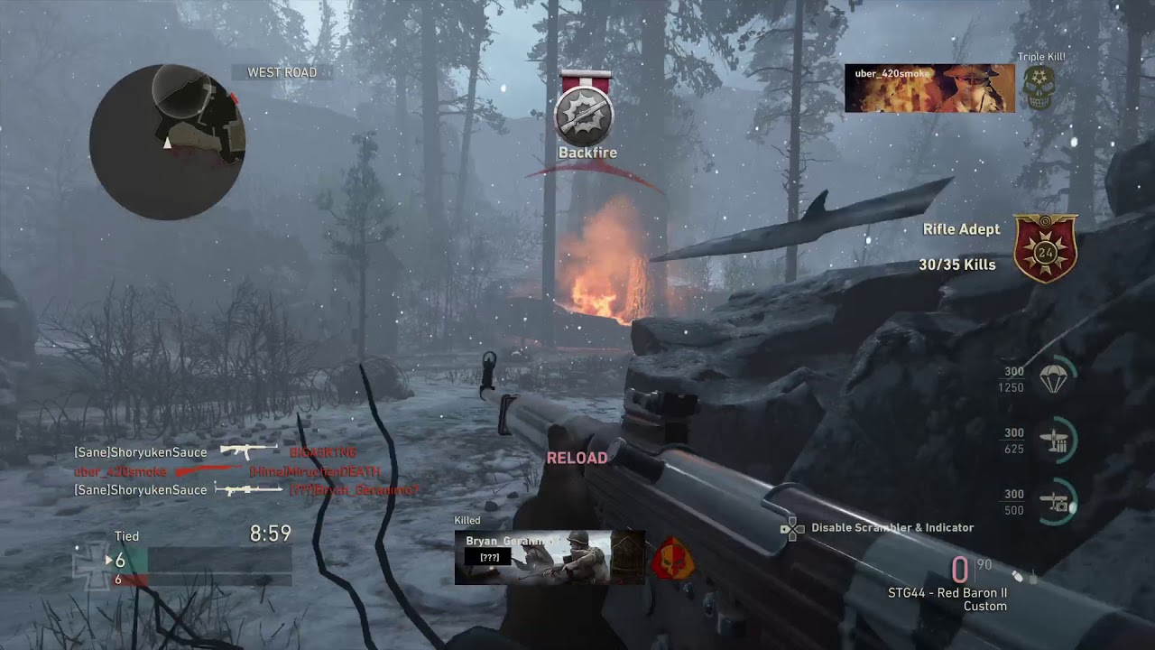 Call of Duty®: WWII_Free for all 30-12 Groesten Haus spawn trap2 - YouTube