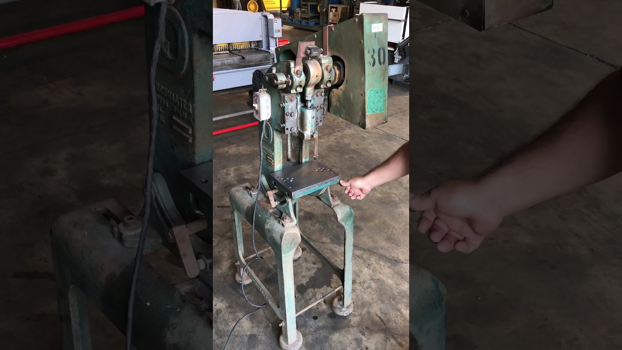 Benchmaster OBI Punch Press 5 Ton x 10" x 6" Stock #8680HP - YouTube