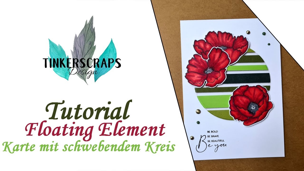 Tutorial/ Anleitung Floating Element Card - Karte mit schwebendem Kreis ...