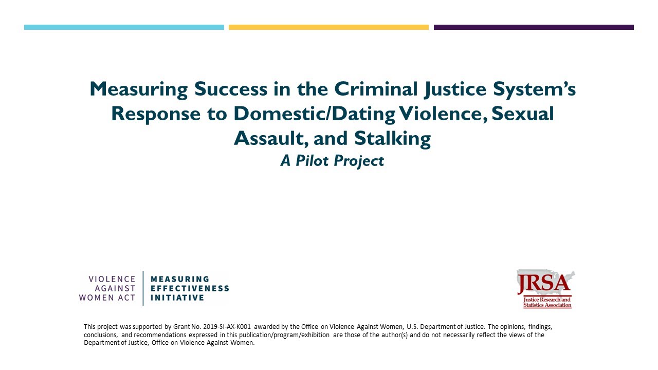 Measuring Outcomes in Response to Victims of Crime - YouTube