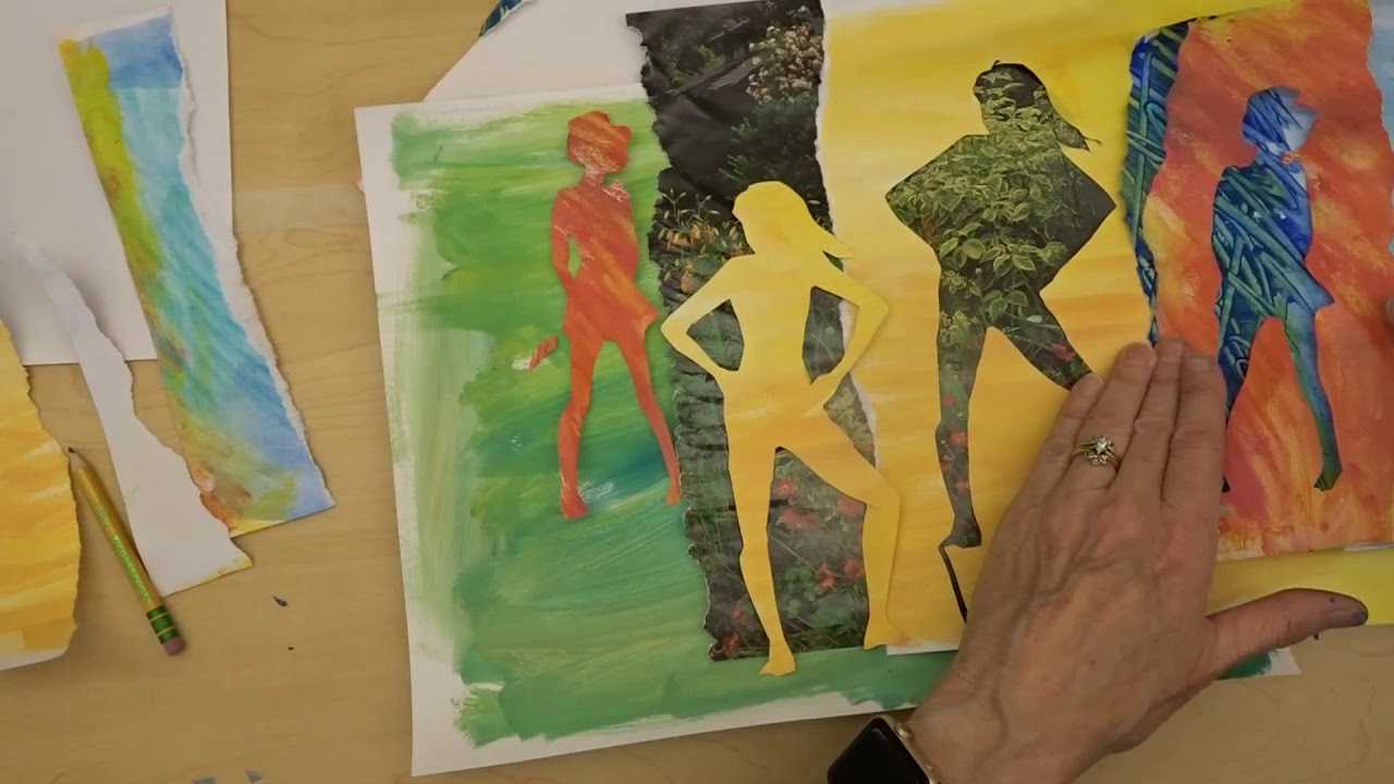 Figure Drawing Collage Composing - YouTube