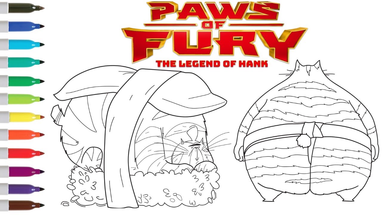 Paws of Fury : The Legend of Hank Coloring Book Pages | Sumo | Sumo ...