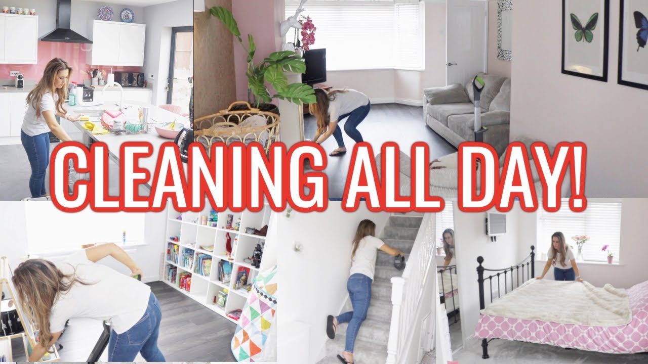 ULTIMATE ENTIRE HOUSE CLEAN WITH ME // ULTIMATE WHOLE HOUSE CLEANING ...