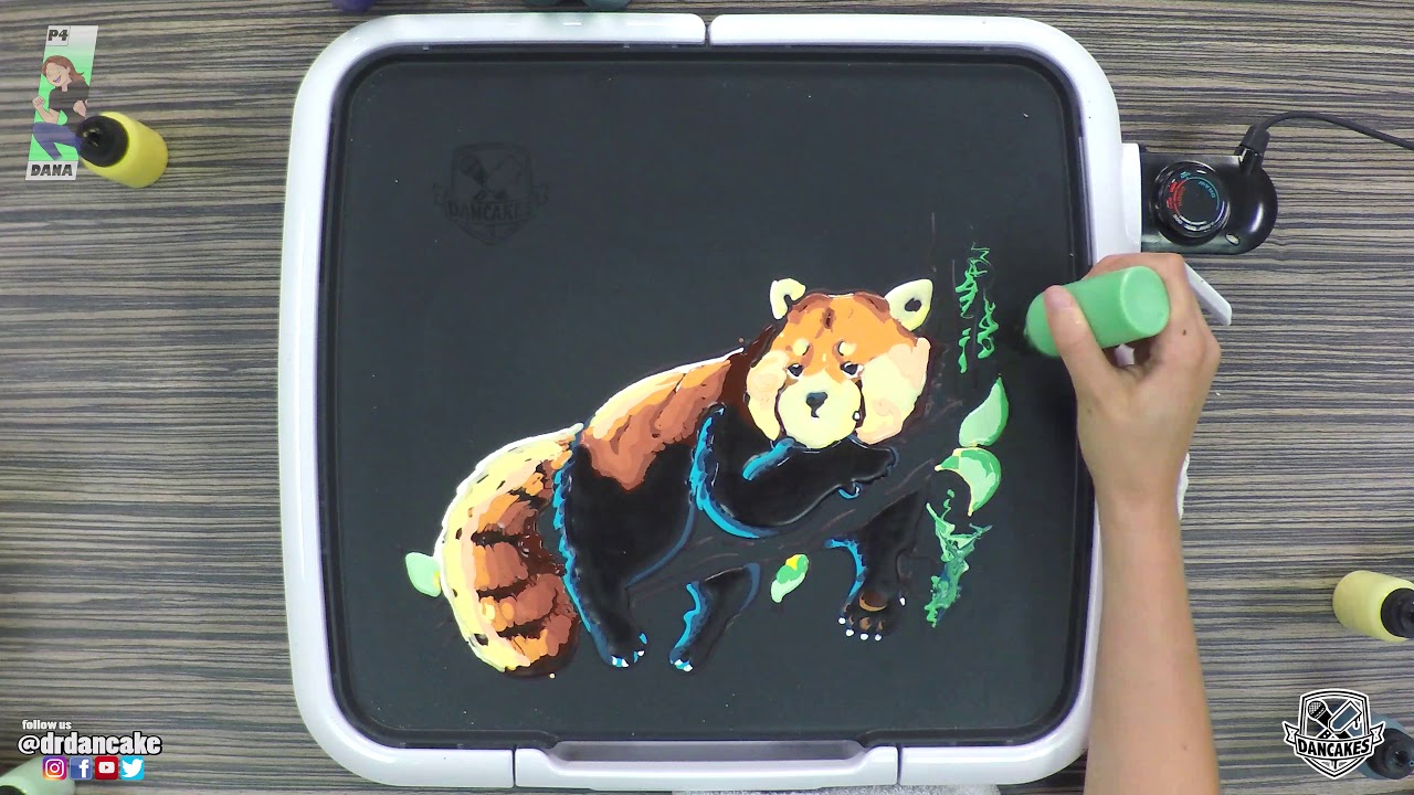 Red Panda Pancake Art - YouTube