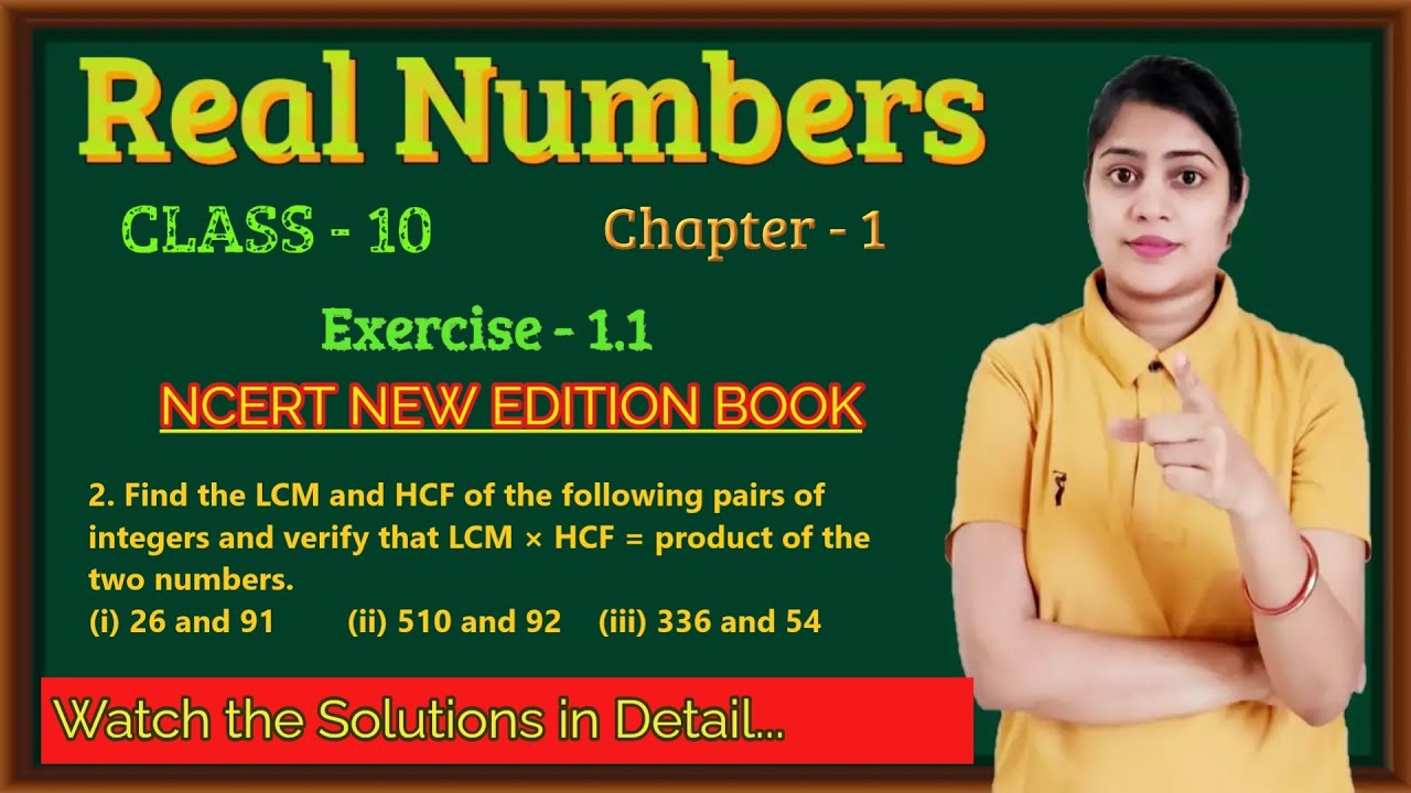 Real Numbers | Chapter 1 Ex 1.1 Q - 2 | NCERT New Edition | Maths Class ...
