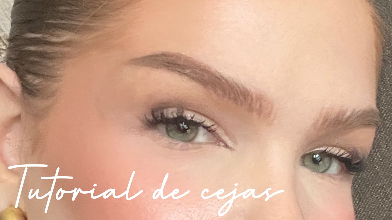 Tutorial de cejas para cejas poco pobladas - YouTube