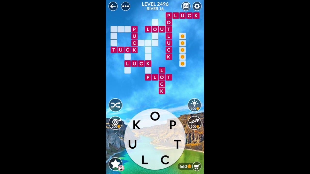 Wordscapes Level 2496 - YouTube