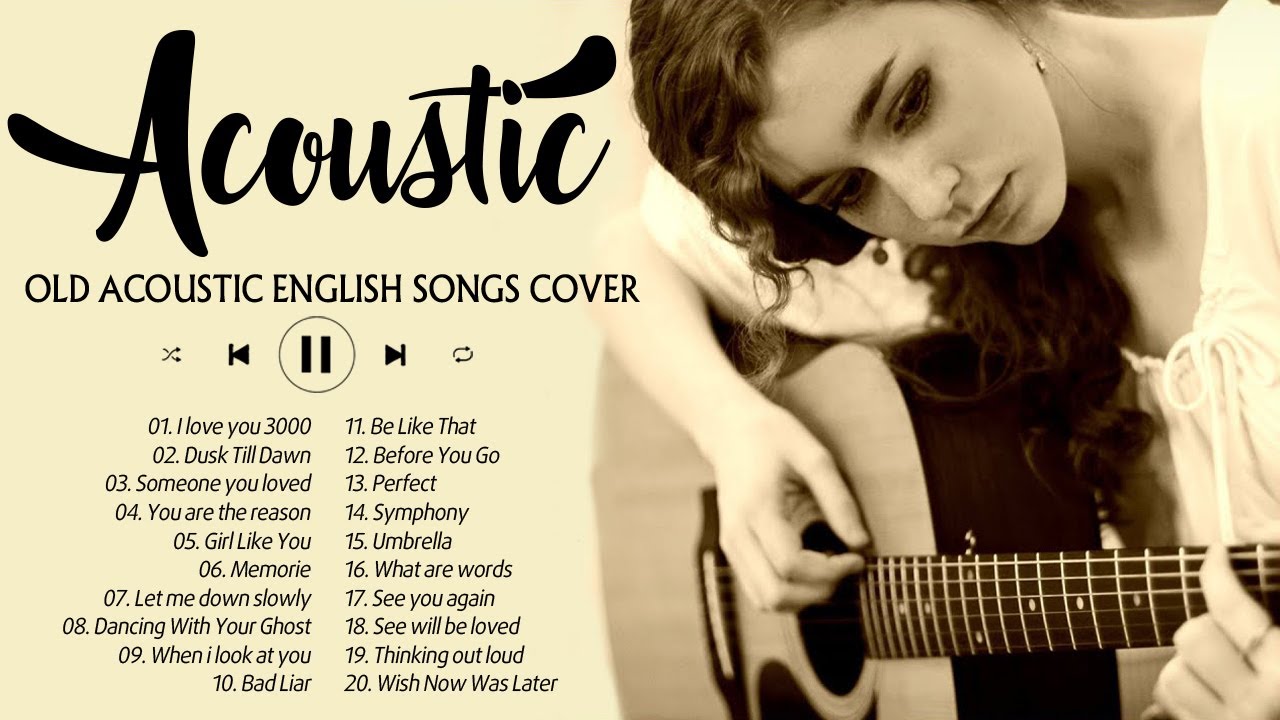 OLD ACOUSTIC 80S 90S 2000S LOVE SONGS ENGLISH GUITAR CLASSIC COVER 💖 ...