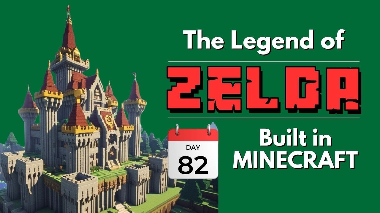 I Built the Original Legend of Zelda Map in Minecraft Survival Mode ...