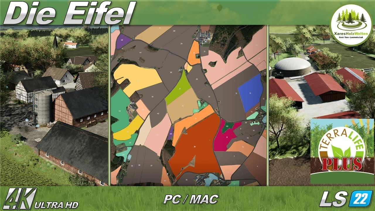 LS22 - Karte - Die Eifel - TerraLifePlus - 4K - YouTube