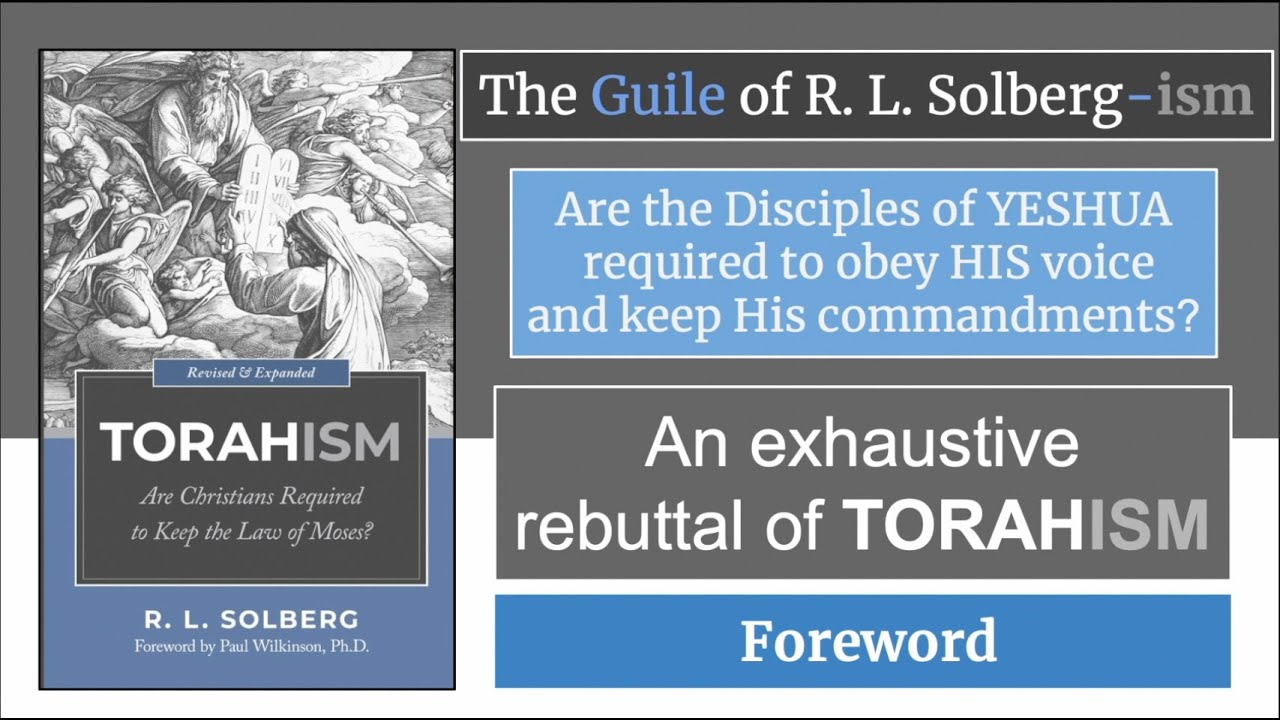 Lesson 3 The guile of R.L. Solberg "FOREWORD PART 2" An exhaustive ...
